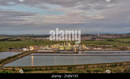 Queensland Nitrate Pty Ltd (QNP) Ammonium nitrate facility near Moura ...