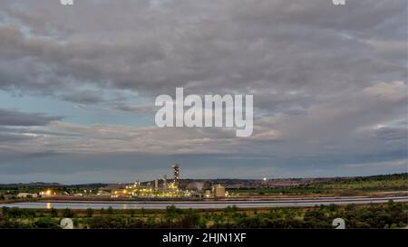 Queensland Nitrate Pty Ltd (QNP) Ammonium nitrate facility near Moura ...