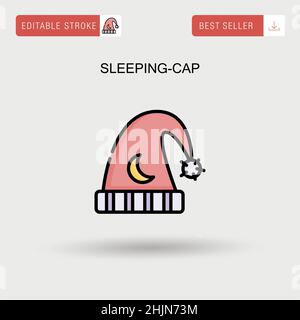 Sleeping hat icon, cartoon style Stock Vector Image & Art - Alamy