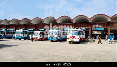 Hansi, haryana, November 2021 : Haryana Roadways buses parked at the ...