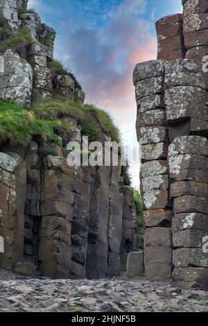 Giant's Gate at Giants Causeway Northern Ireland Stock Photo - Alamy
