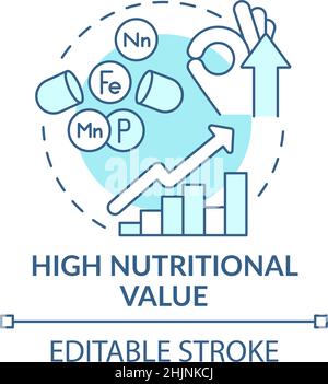 High nutritional value concept icon Stock Vector Image & Art - Alamy