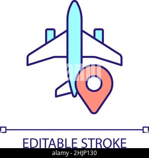 Charter flight RGB color icon Stock Vector Image & Art - Alamy