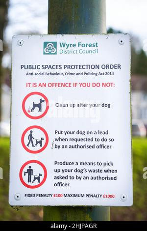 Public spaces protection order sign on beach Stock Photo - Alamy