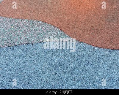 Two colored rubber floor for a play ground Stock Photo - Alamy