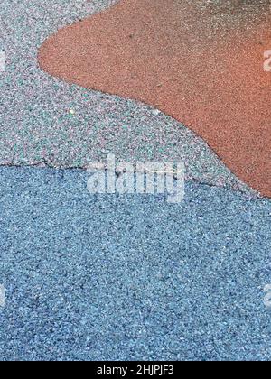 Two colored rubber floor for a play ground Stock Photo - Alamy