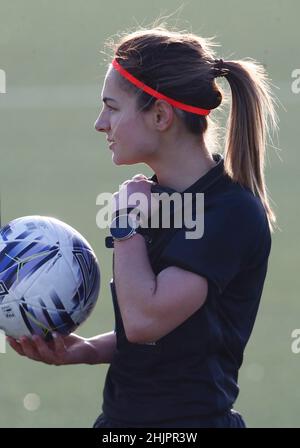Referee Nicoleta Bria during The FA Women's FA Cup Fourth Round Proper ...