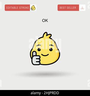 Accept emotion concept icon Stock Vector Image & Art - Alamy