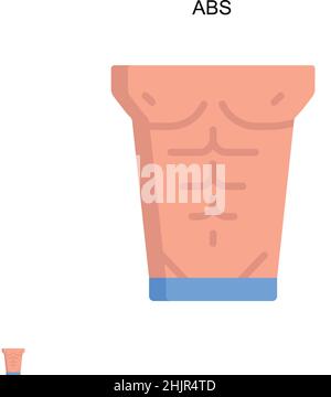 Abs Simple vector icon. Illustration symbol design template for web ...