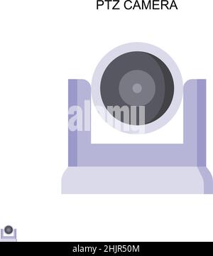Outdoor security camera icon. Simple illustration of outdoor security ...