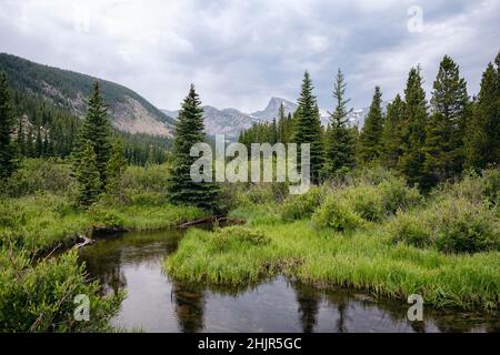 Sawtooth Mountain, in the Indian Peaks Wilderness, Colorado Stock Photo ...