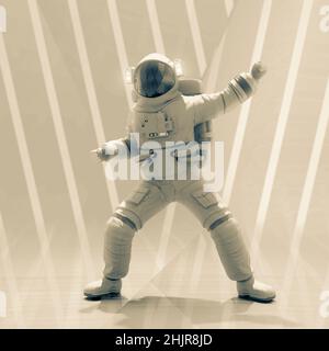 astronaut pin up, 3d illustration Stock Photo - Alamy