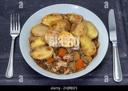 English Lancashire Hot Pot Stock Photo - Alamy