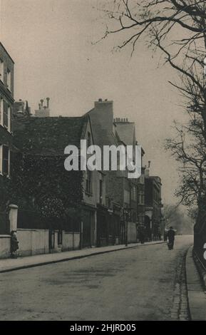 Houses at Cheyne Walk, Chelsea, London, c1850. Artist: Anon Stock Photo ...