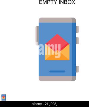 Inbox Simple vector icon. Illustration symbol design template for web mobile UI element. Perfect ...