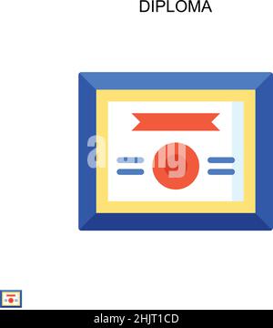 Certificate-1 vector icon. Modern vector illustration concepts. Easy to ...