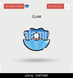 Icon for clams,shell Stock Vector Image & Art - Alamy
