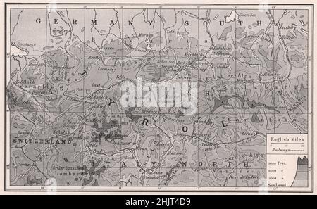 map of tyrol Stock Photo - Alamy