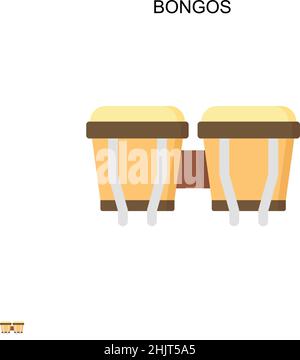 Bongos Simple vector icon. Illustration symbol design template for web ...
