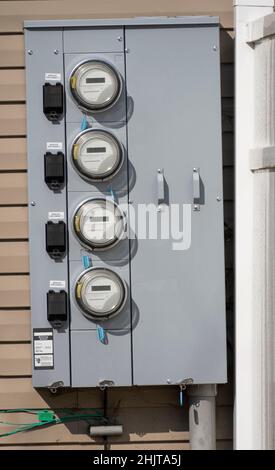 Wall Mounted Electric Power Box Control Panel Stock Photo - Alamy