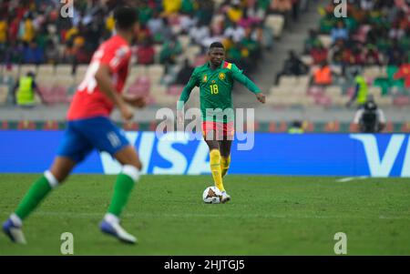 Martin Hongla of Cameroon during Cameroon versus The Gambia, African ...