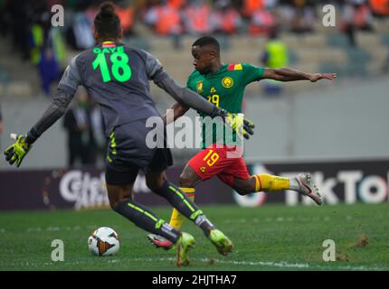 Collins Fai of Cameroon during Cameroon versus The Gambia, African Cup ...