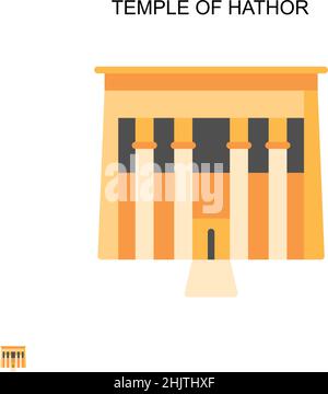 Hathor Simple vector icon. Illustration symbol design template for web ...