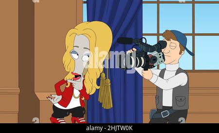 AMERICAN DAD!, Roger (left, voice: Seth MacFarlane), Steve Smith (right ...