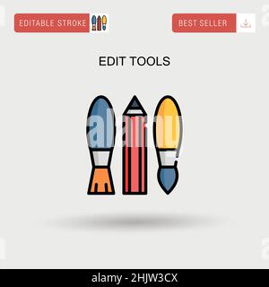 Edit-tools Simple vector icon Stock Vector Image & Art - Alamy
