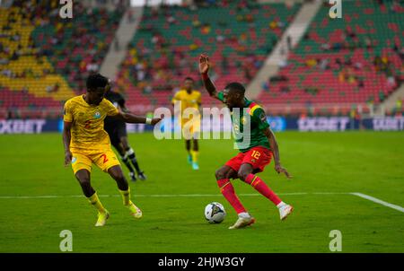 Karl Toko Ekambi of Cameroon and Suleman Hamid of Ethiopia during ...