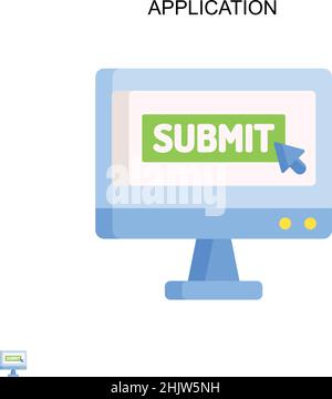 Application Simple vector icon. Illustration symbol design template for ...