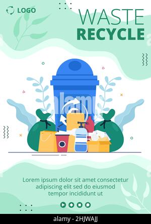 reduce reuse recycle flyer Stock Vector Image & Art - Alamy