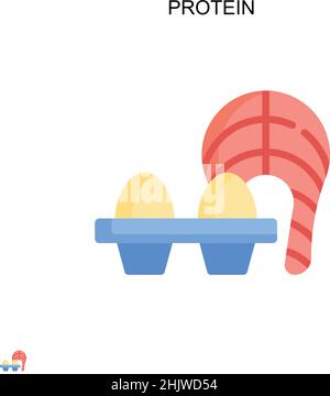 Protein Simple vector icon. Illustration symbol design template for web ...