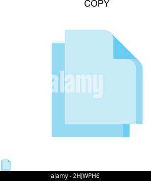 Copy Simple vector icon. Illustration symbol design template for web ...