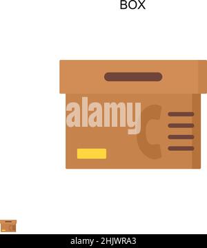 Box Simple vector icon. Illustration symbol design template for web ...