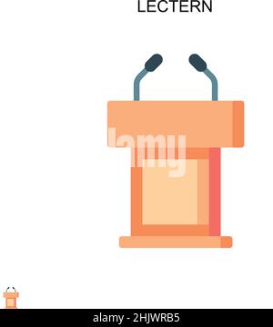 Lectern Simple vector icon. Illustration symbol design template for web ...
