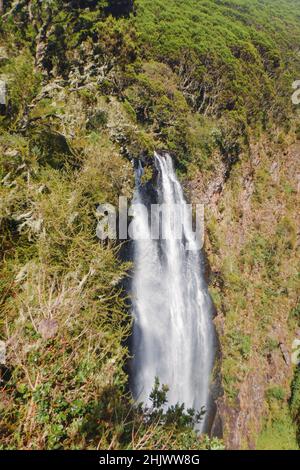 Scenic view of Karuru Waterfall in the Aberdare National Park, Kenya ...