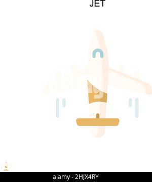 Private jet vector icon. Business jet illustration. Luxury twin engine ...