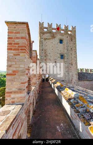 View of the Castle of the Rancia, Tolentino, Marche, Italy, Europe ...