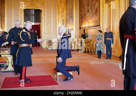 Cinematographer Sir Roger Deakins, from Kingswear, Devon, after being ...