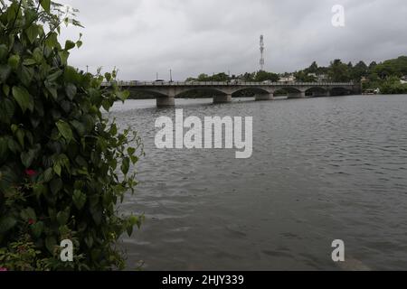 The Mahebourg Cavendish Bridge began construction in 1908 to be ...