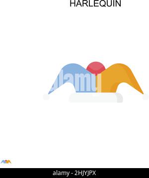 Harlequin Simple vector icon. Illustration symbol design template for web mobile UI element ...