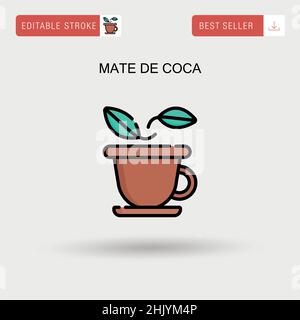 Mate de coca Simple vector icon Stock Vector Image & Art - Alamy