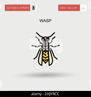 Hive of wild wasps Stock Vector Image & Art - Alamy