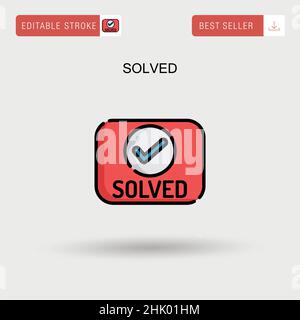 Vector Illustration - Solved Cube Puzzle Stock Vector Image & Art - Alamy