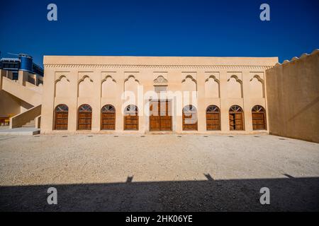 The old palace of Sheikh Abdullah bin Jassim Al Thani on the grounds of ...