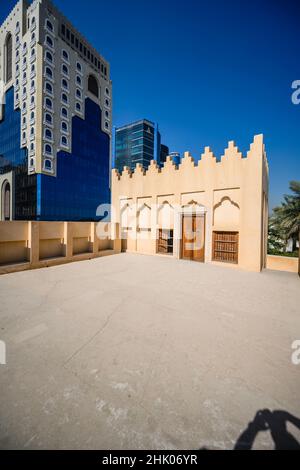 The old palace of Sheikh Abdullah bin Jassim Al Thani on the grounds of ...