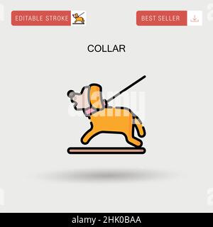 Necklace Simple vector icon. Illustration symbol design template for ...