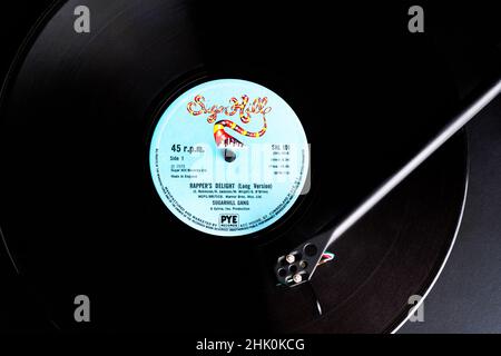 45 RPM 7" UK record label of Blueberry Hill by Fats Domino on the ...
