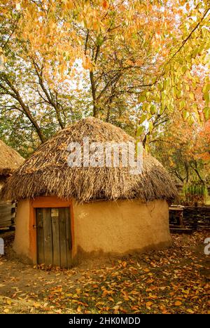 Little hut for shelter made in simple style in view Stock Photo - Alamy